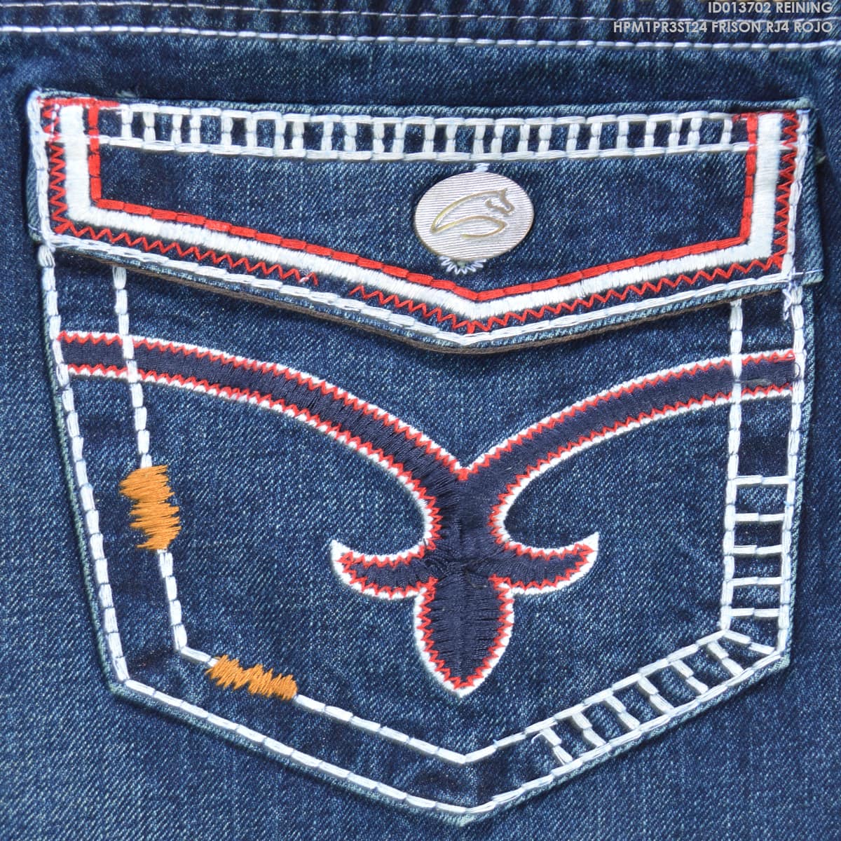 Pantalon Reining Hpm1Pr3St24 Frison Rj4 Rojo - Color: Stonewash - JR ...