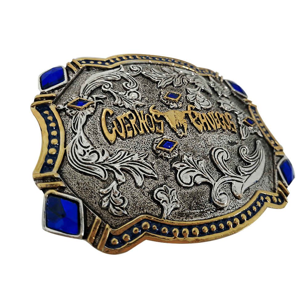 Hebilla Cuernos Chuecos Champion Con Piedra - JR Western