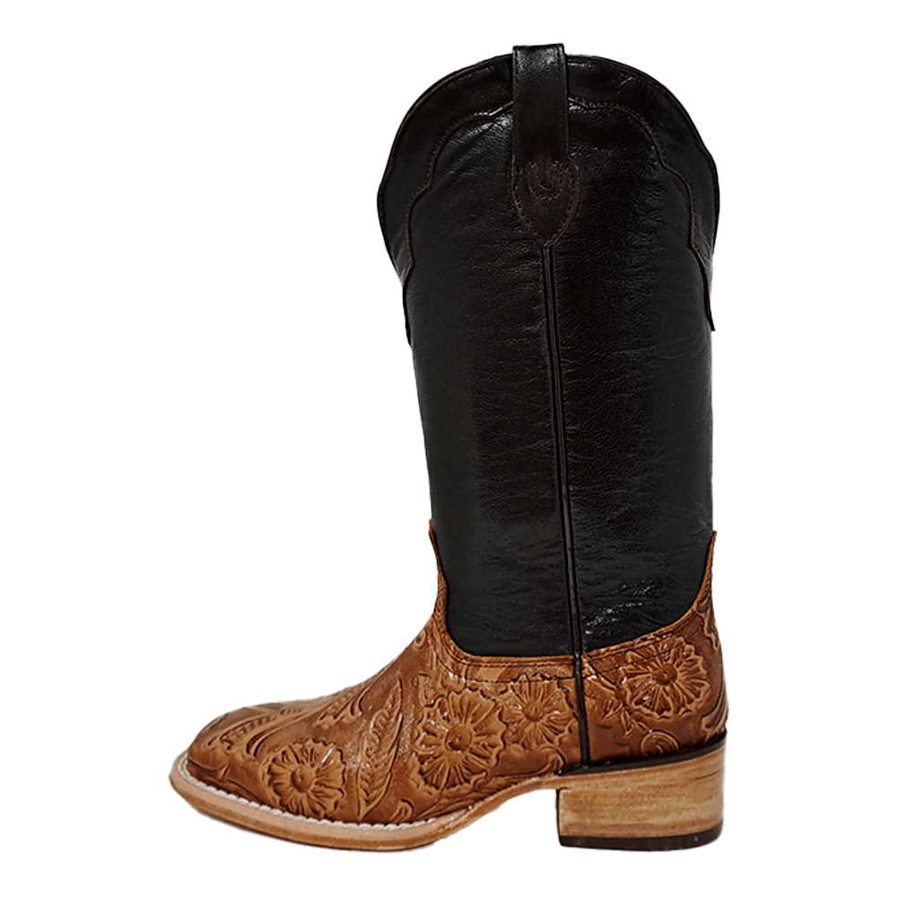 Bota Vaquera Caballo Dorado 03784 Cincelado Mojav - JR Western