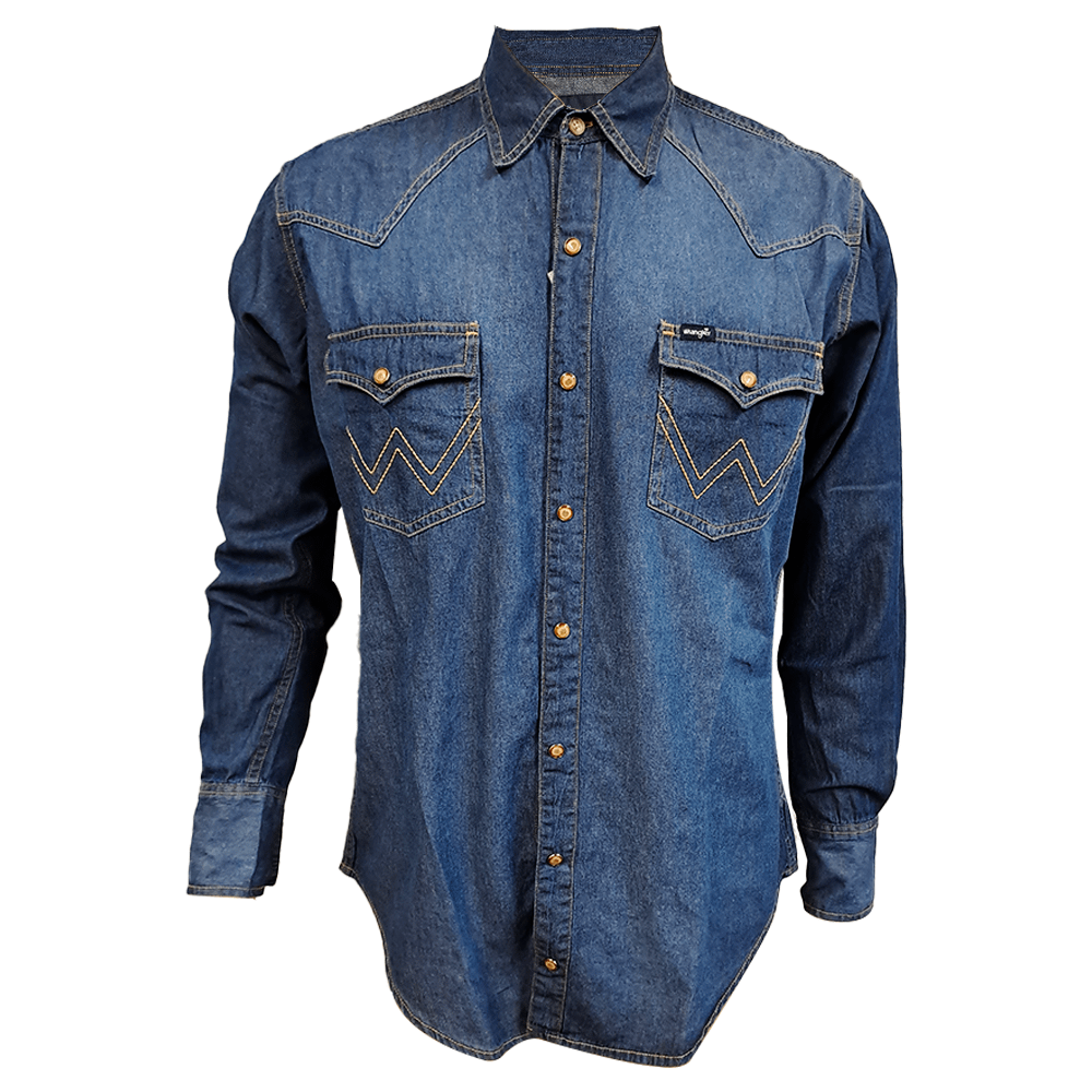 Camisa Wrangler 51MEZSS34 Mezclilla - JR Western